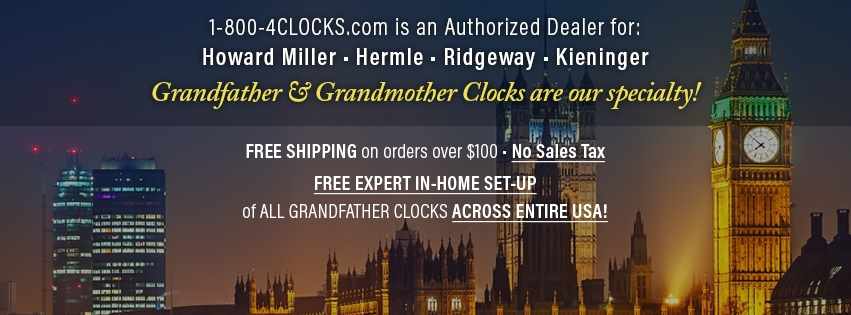 1-800-4CLOCKS | Grandfather Clocks Featuring Howard Miller, Ridgeway ...