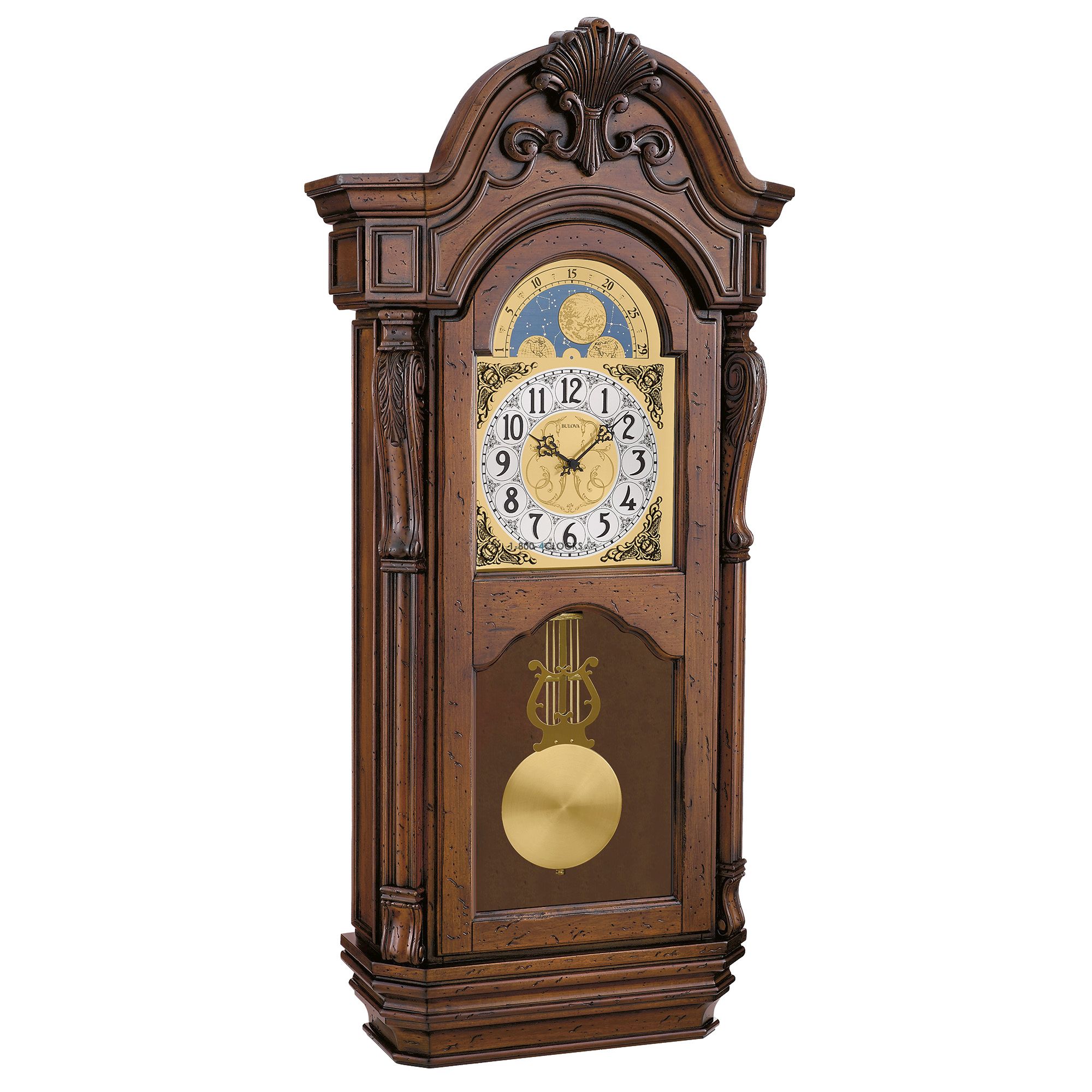 Bulova Tamlen Chiming Wall Clock At 1 800 4Clocks